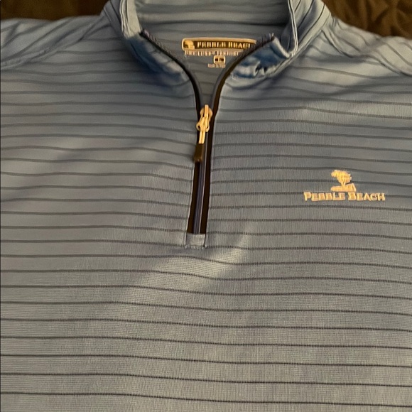 Pebble Beach | Shirts | Pebble Beach Mens Blue Quarterzip Shirt | Poshmark